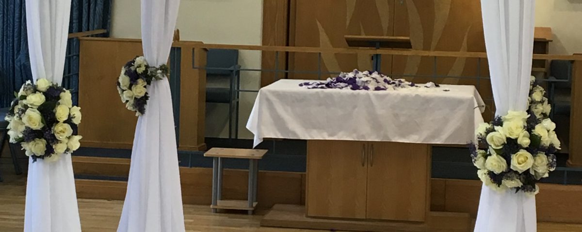Getting Sparkly at Watford Synagogue - Chuppah Hire, hire a chuppah ...